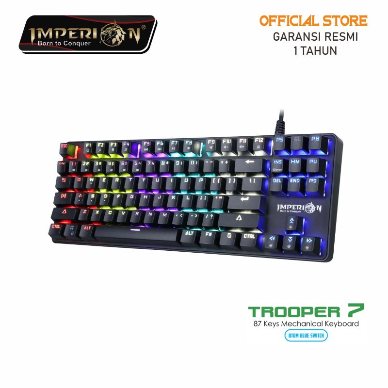 Jual Keyboard Gaming Imperion Trooper 7 Kg-m07f Mechanical, Rgb Gaming ...