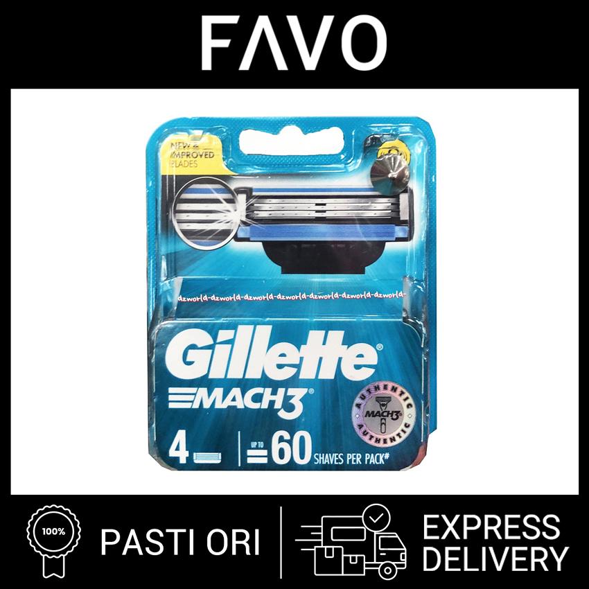 Jual Pisau Cukur Gillette Mach 3 - 4 Cartridges - Alat Cukur Terbaik di ...