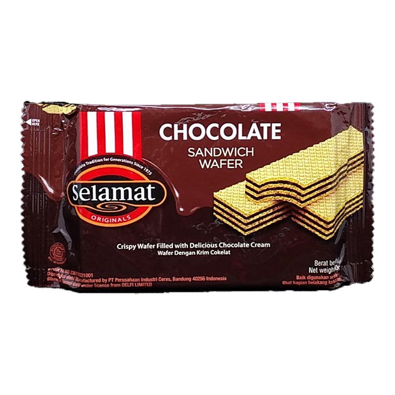 Jual Selamat Sandwich Wafer Chocolate 45 g di Seller Alfamidi Official ...
