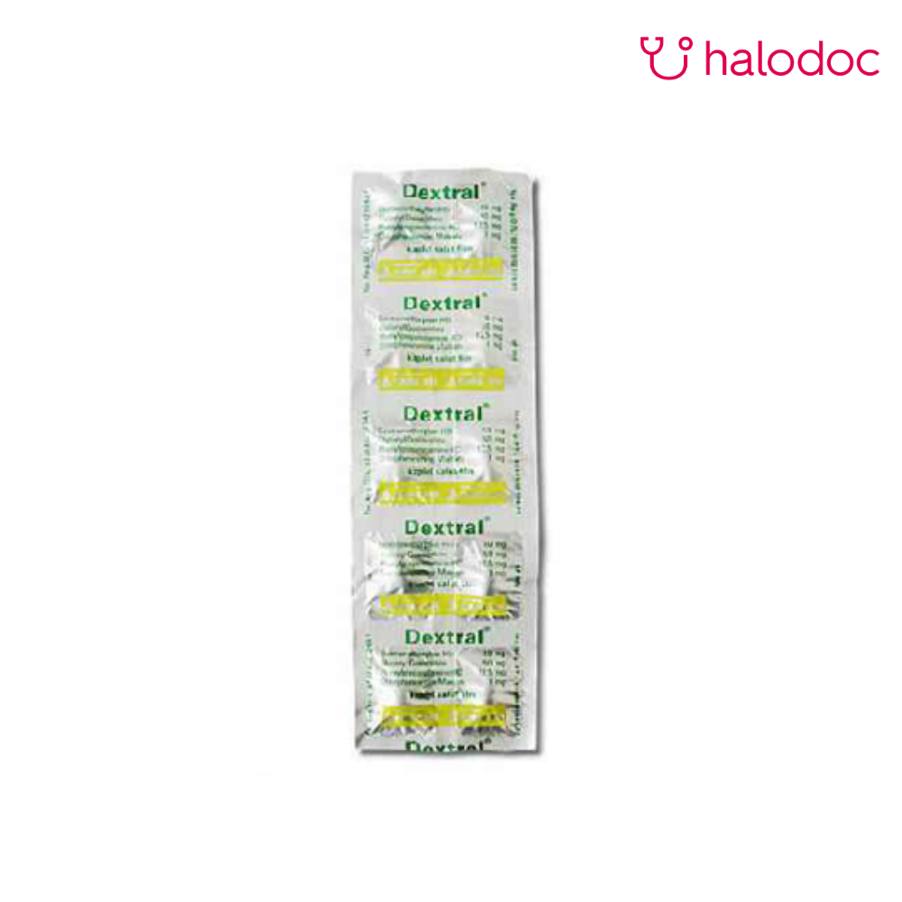 Jual Dextral Obat Kesehatan [1 Strip/ 10 Kaplet] di Seller Halodoc ...