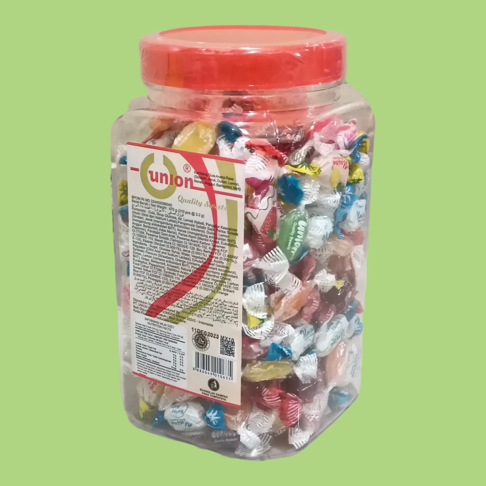 Jual Union Assorted Permen Toples [684 g/ 214 pcs] di Seller Adhins ...
