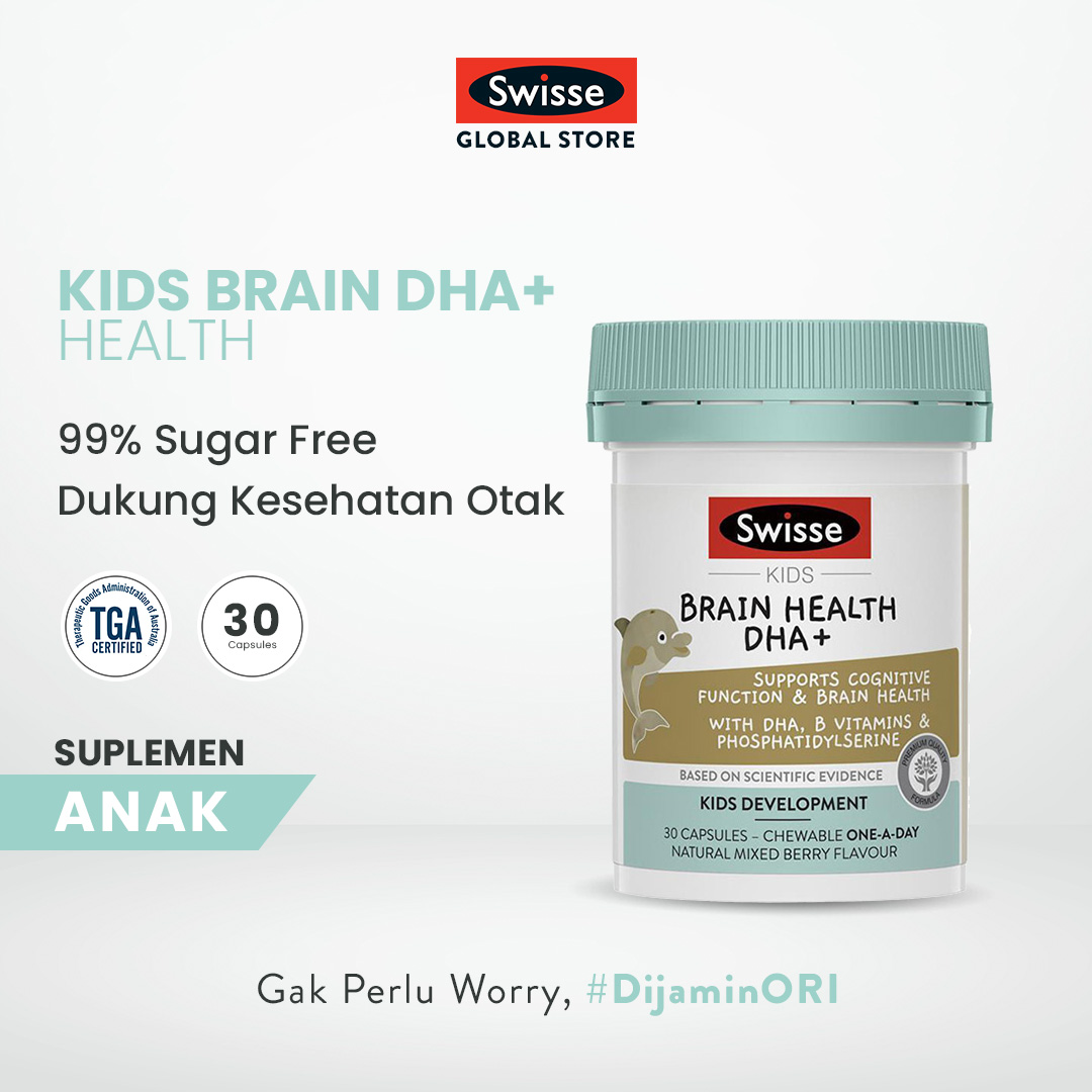 Jual Swisse Kids Brain Health DHA+ 30 Kapsul di Seller Australia Global Official Store ...