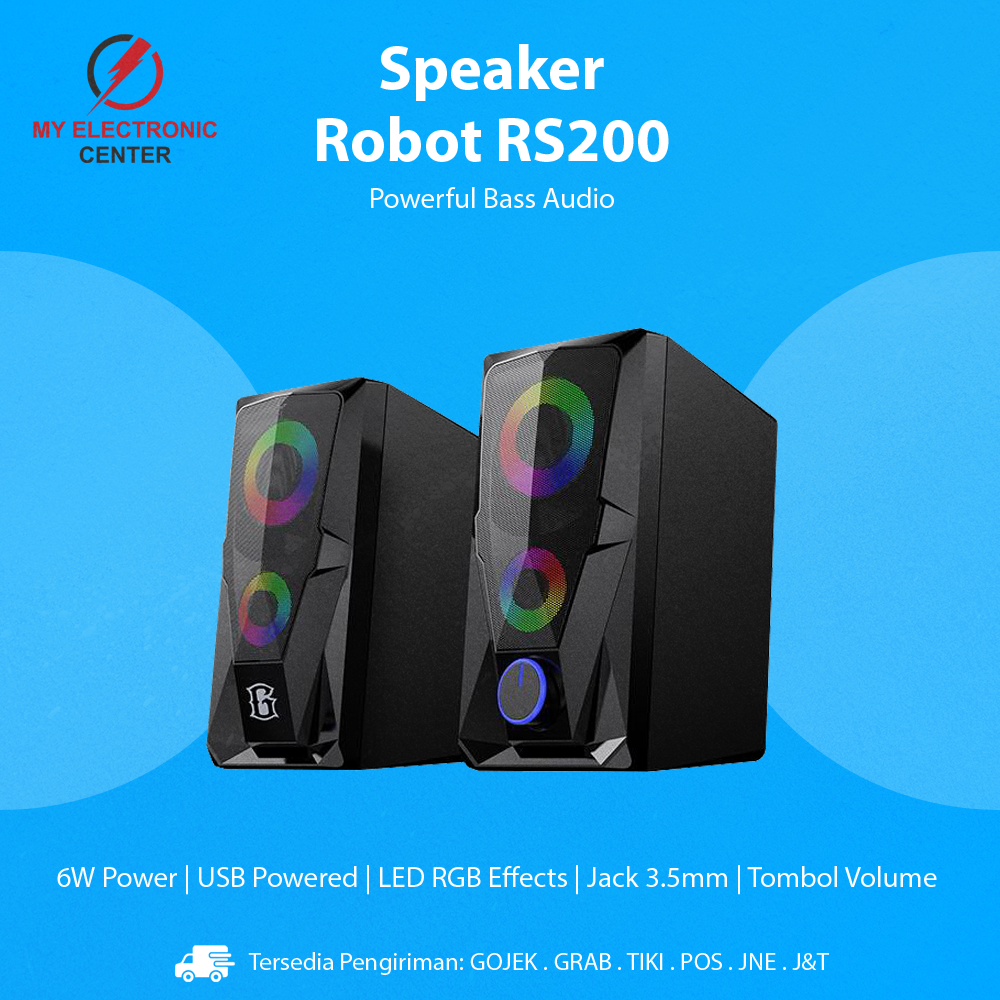 Promo Speaker Robot RS200 Gaming For Speaker Multimedia Komputer PC ...