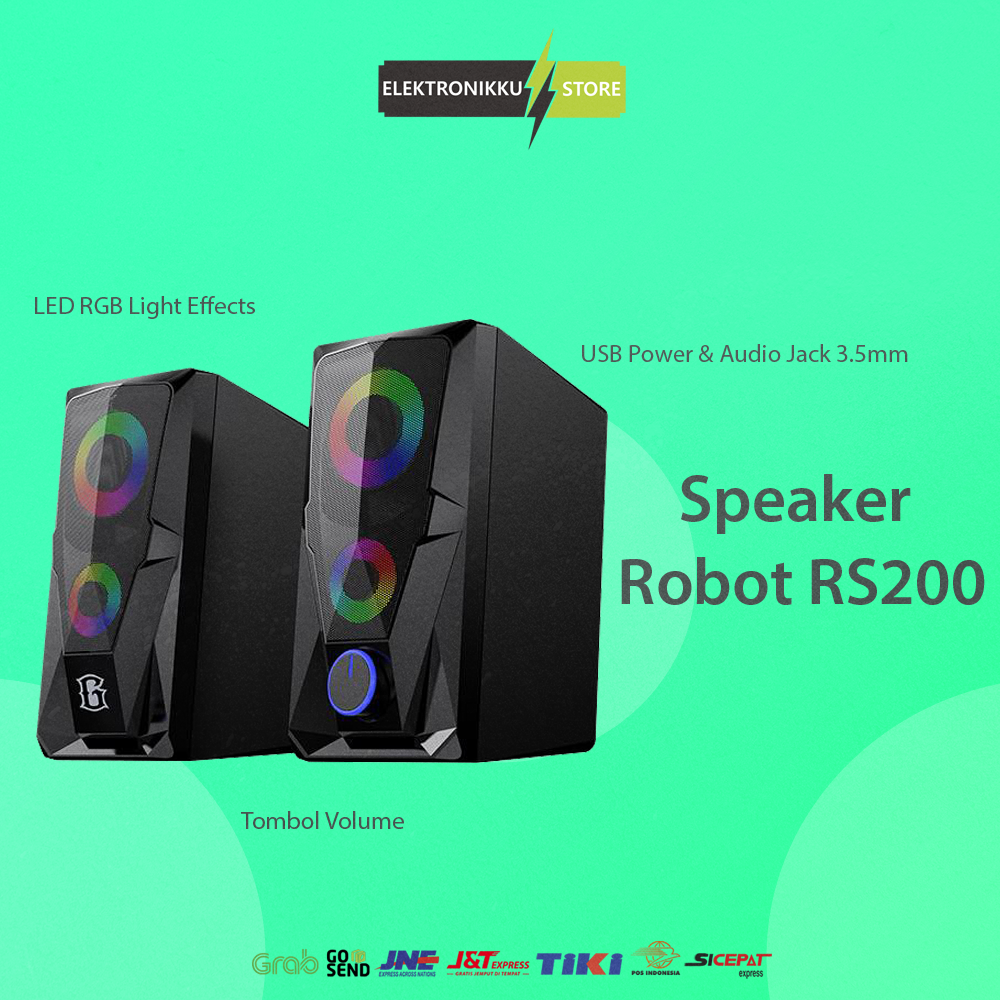 Jual Speaker Robot RS200 Powerfull Bass For Speaker Komputer | PC ...