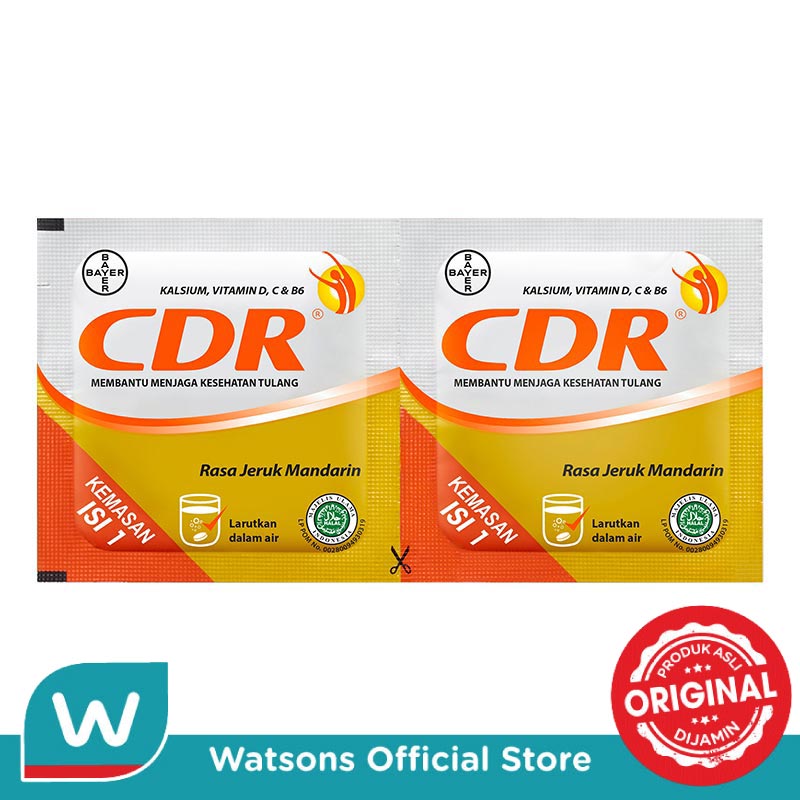 Promo CDR Effervescent Rasa Jeruk Supemen [2 Tablet] Diskon 12% di ...