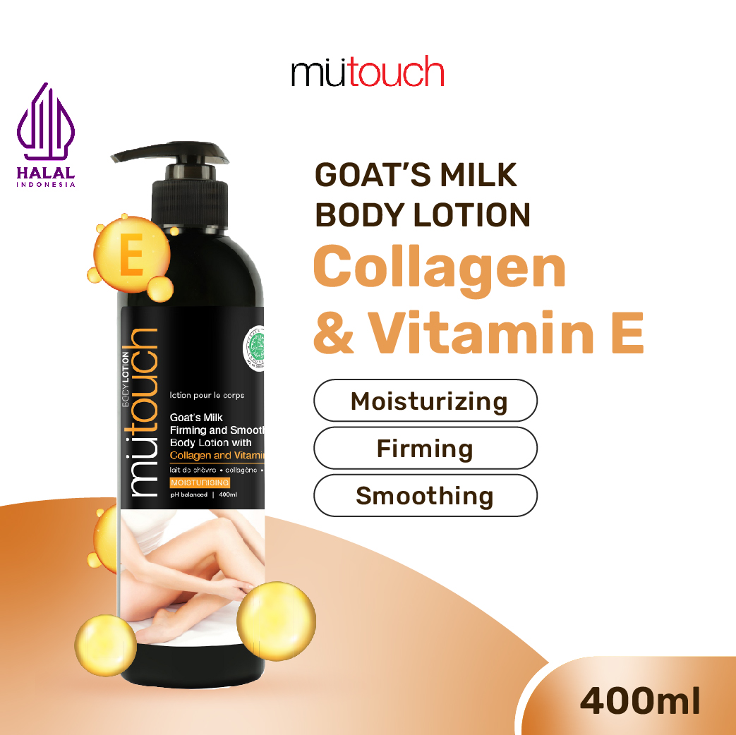 Promo MuTouch Goat's Milk Body Lotion Collagen and Vit E 400ml Diskon ...