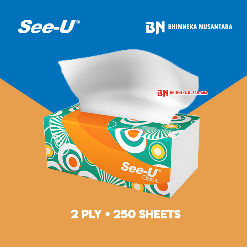 Jual See U Classic Facial Tissue 250 Sheets Termurah - Harga Grosir ...