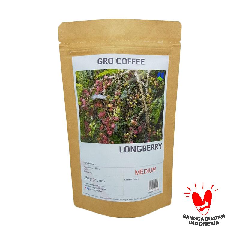 Jual Gro Coffee Arabica Gayo Longberry Ground Bubuk Kopi [250 G] Di ...
