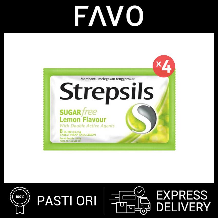 Jual Permen Strepsils Pelega Tenggorokan Lemon 8 Butir - 4 Pcs di ...