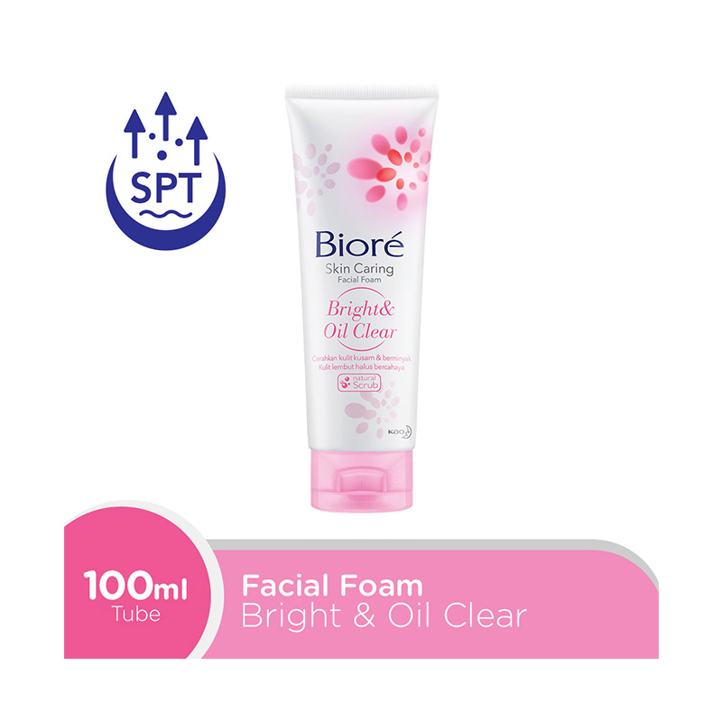 Jual Biore Skin Caring Bright & Oil Clear Facial Foam [100 g] di Seller ...