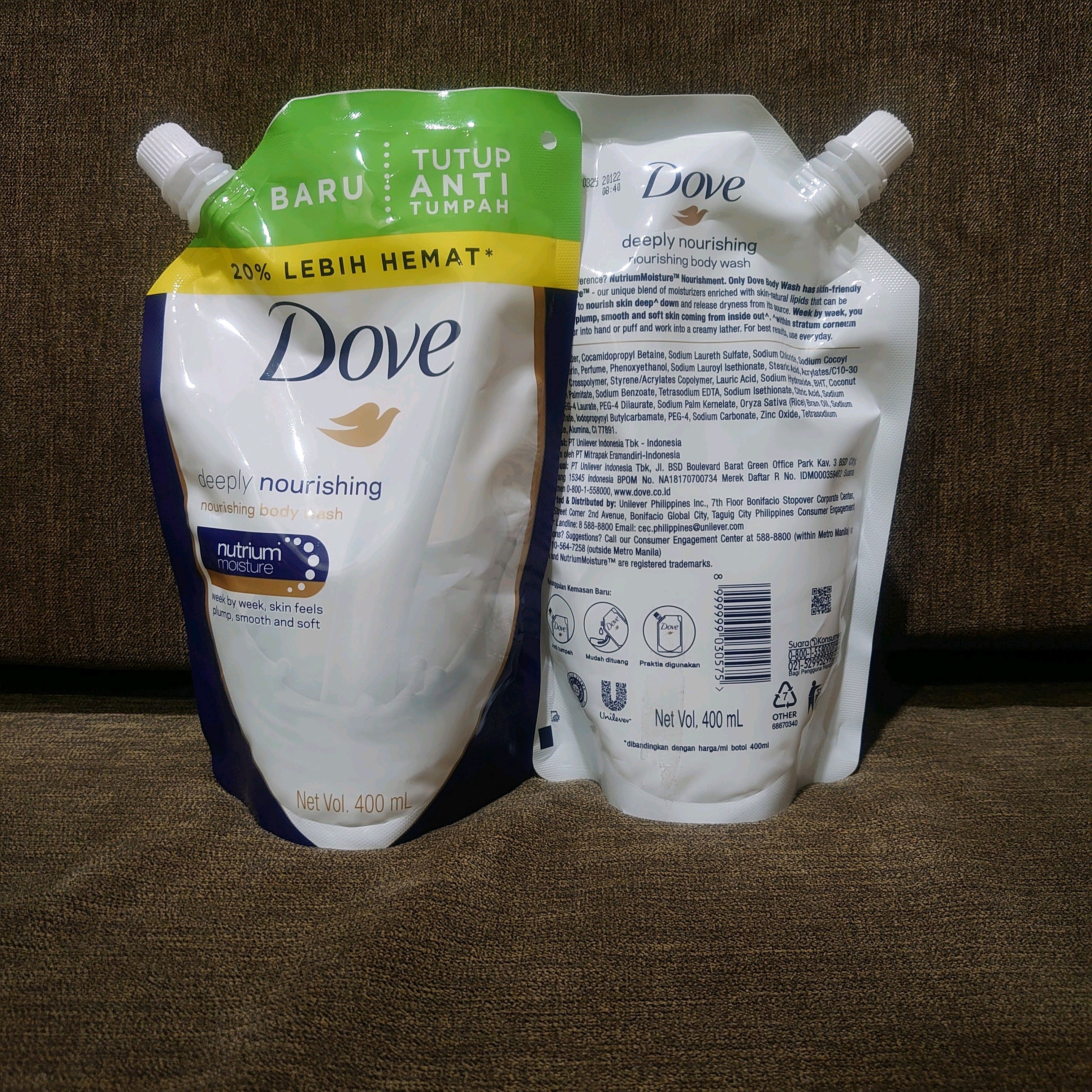 Promo Dove Deeply Nourishing Body Wash 400 ml Sabun Mandi Cair Dove ...