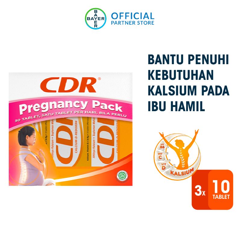 Jual Cdr Suplemen Kalsium Untuk Kehamilan [30 Tablet] Di Seller Bayer ...
