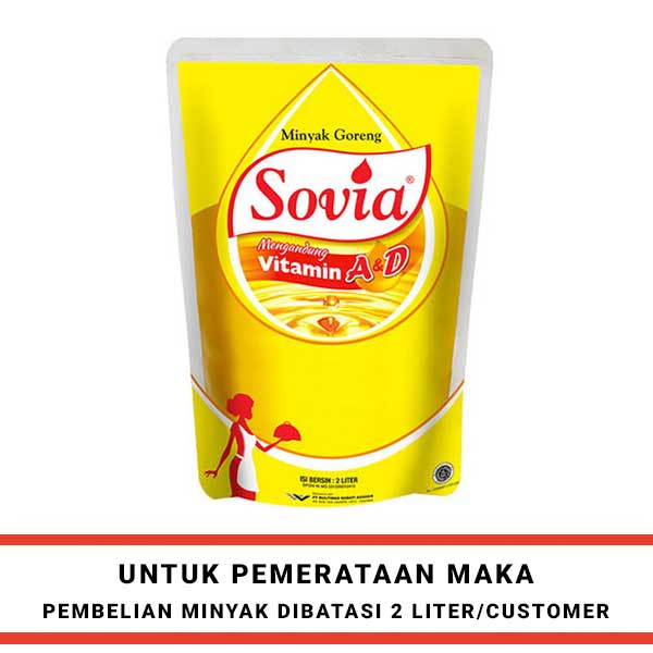 Jual Sovia Cooking Oil Reffil 2 Liter di Seller Foodmart Atrium ...