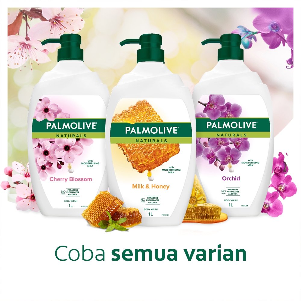Promo Palmolive Naturals Cherry Blossom Body Wash 1 L Twinpack [2 Pcs ...