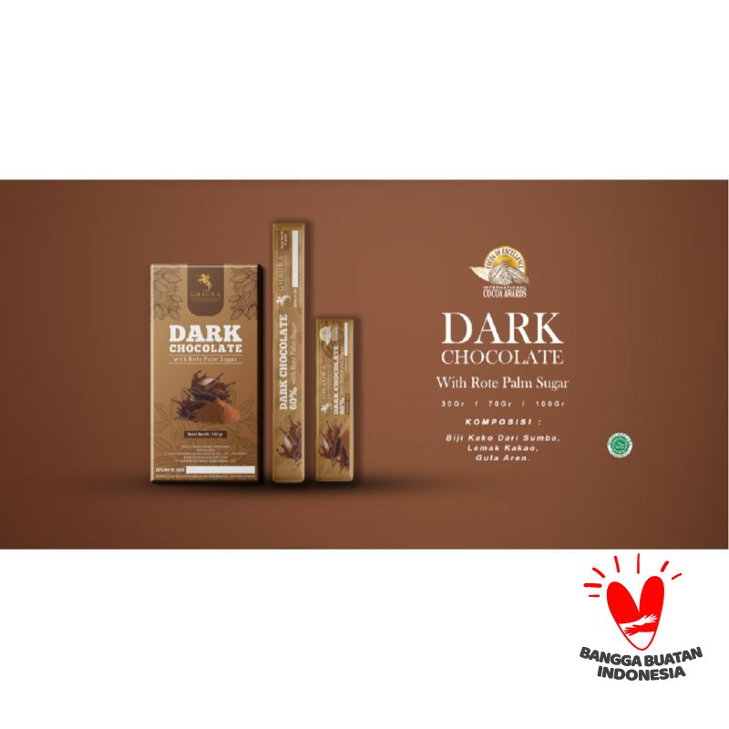 Jual Ghaura Dark Chocolate With Rote Palm Sugar - 70 Gram di Seller ...