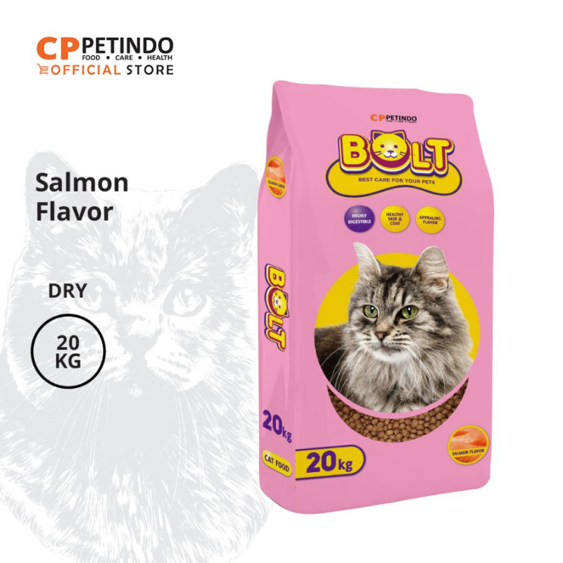 Jual Cppetindo Bolt Salmon Cat Food 20 Kg (big Product) Di Seller ...