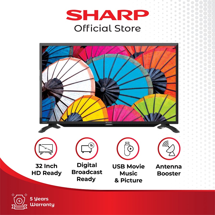 Jual SHARP 2T-C32DC1I AQUOS Digital LED TV HD-Ready DVB-T2-USB Music ...