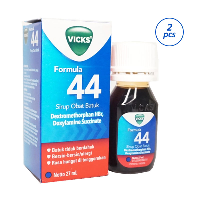 Jual Vicks Formula 44 Sirup Obat Batuk [27 mL/2 Botol] di Seller RX H ...
