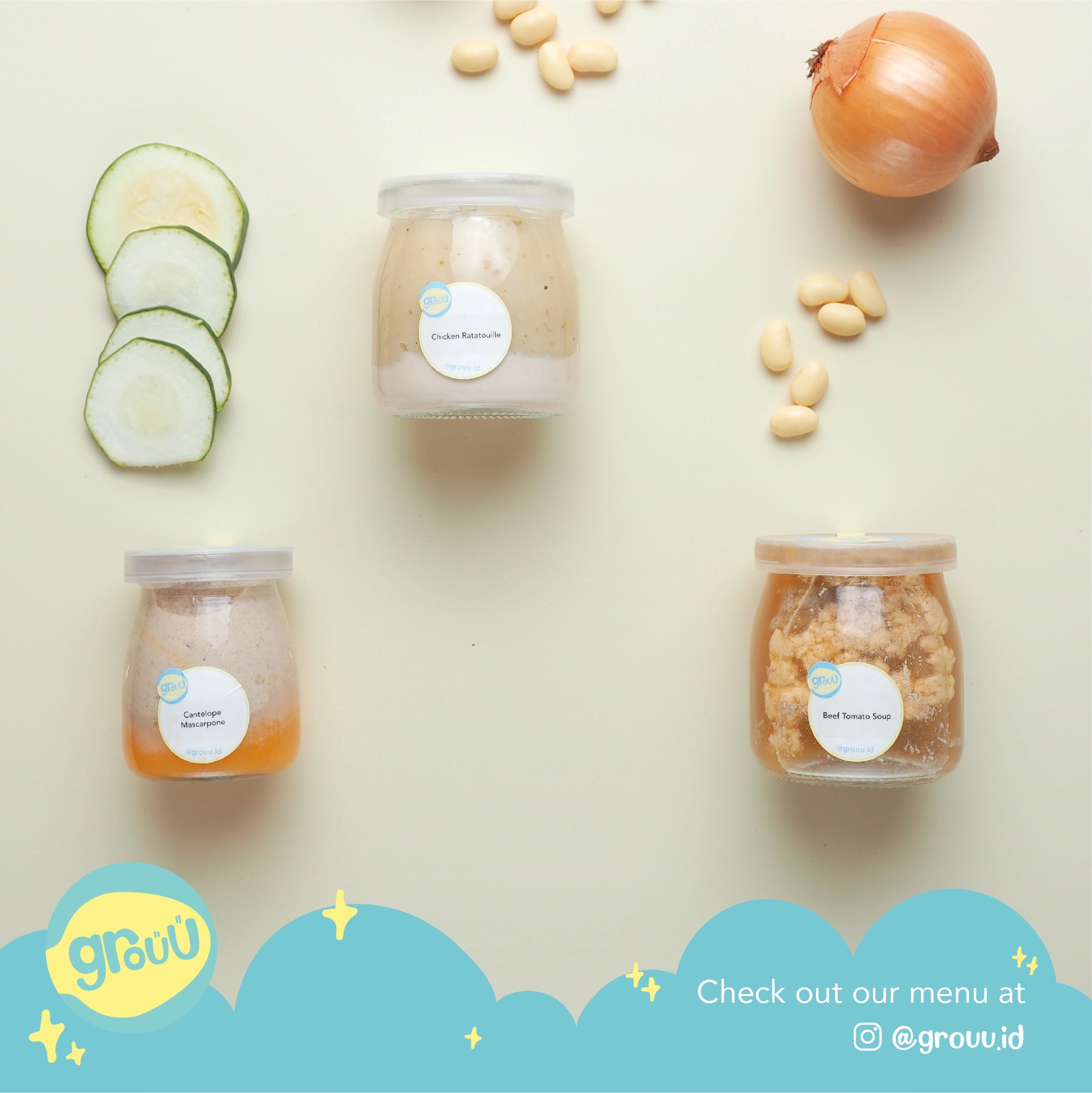 Jual Grouu Gourmet Baby Food Mpasi Catering [1 Day Plan] Di Seller ...