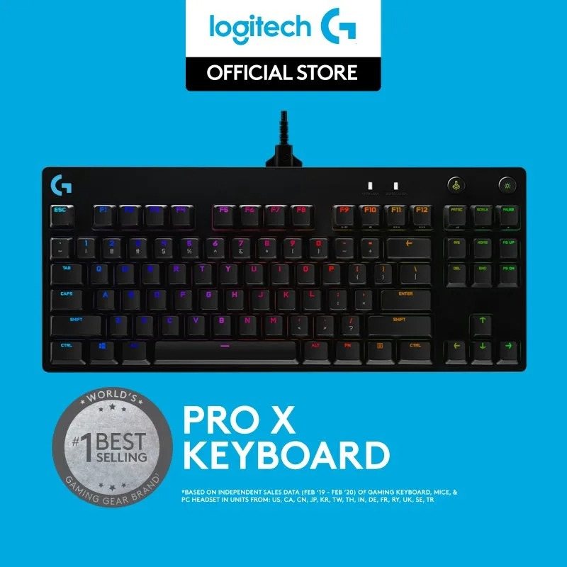 Jual Logitech Pro X Gaming Keyboard di Seller Logitech Official Store ...