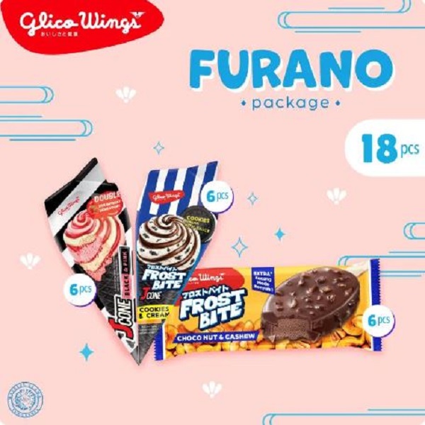 Jual Bandung - Glico Wings Ice Cream Furano Pack + FREE Pouch di Seller ...