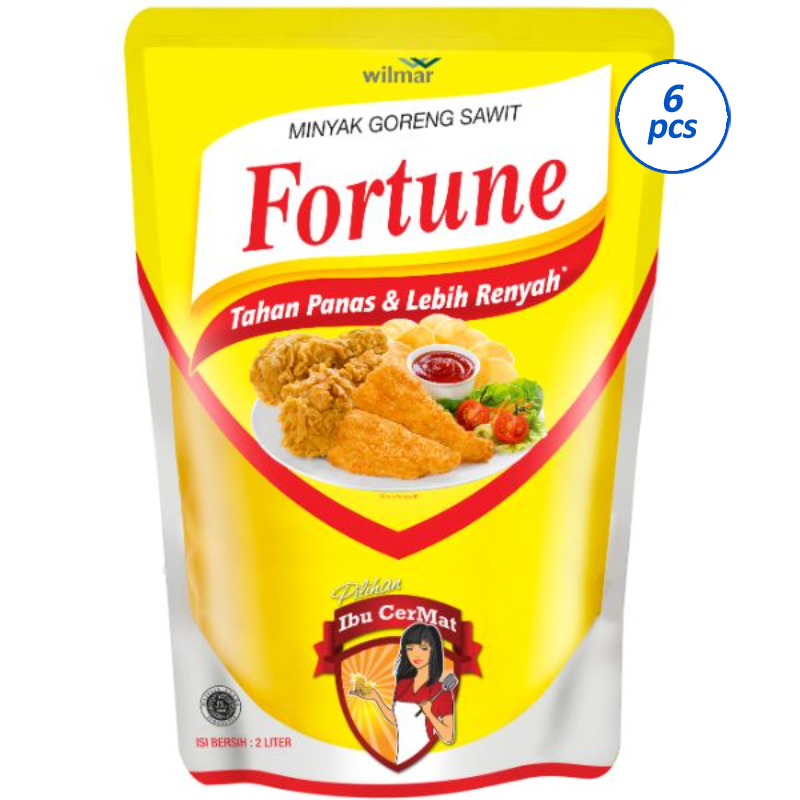 Promo Fortune Minyak Goreng Pouch [2000 Ml/ 6 Pouch] Diskon 9% Di ...