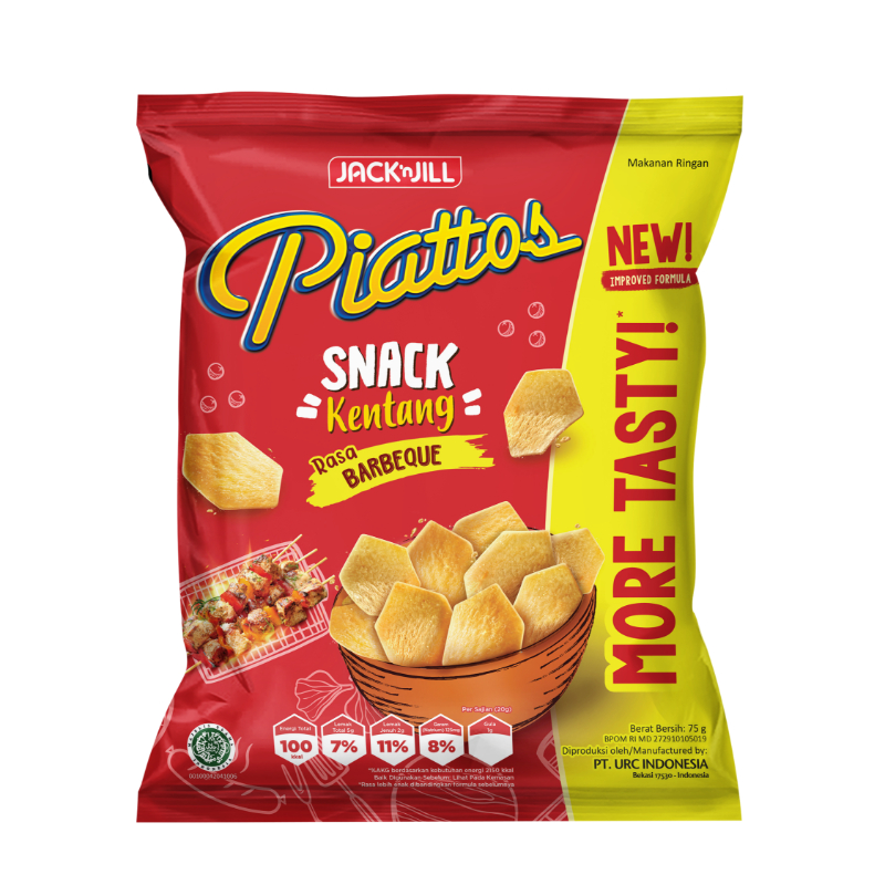 Promo Piattos Rasa Barbeque Snack Kentang [68 G] Diskon 9% Di Seller ...