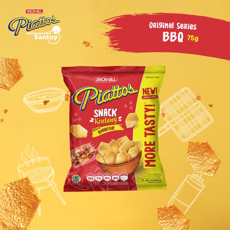 Promo Piattos Rasa Barbeque Snack Kentang [68 G] Diskon 9% Di Seller ...