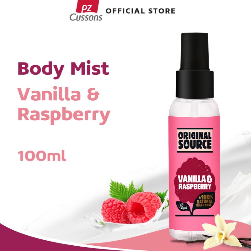 Promo Original Source Body Mist Vanilla & Raspberry 100ml Diskon 21% Di ...