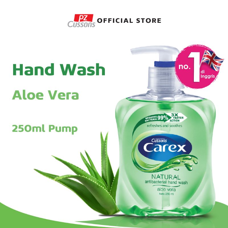 Promo Carex Antibacterial Aloe Vera Sabun Cuci Tangan 250mL/Botol ...