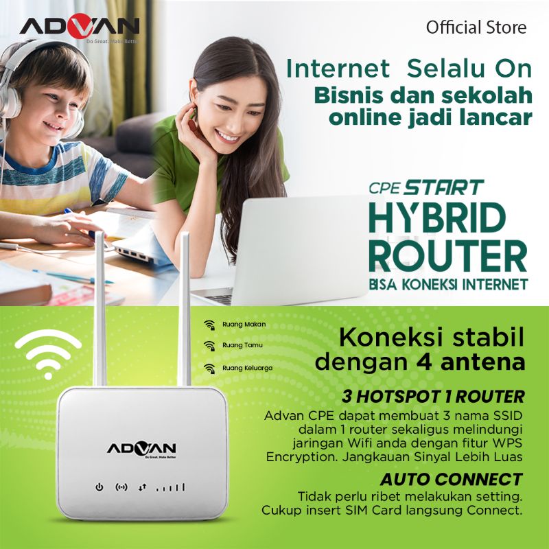 Jual Advan Router Cpe Start 4g Lte + Wlan Garansi Resmi (telkomsel) Di ...