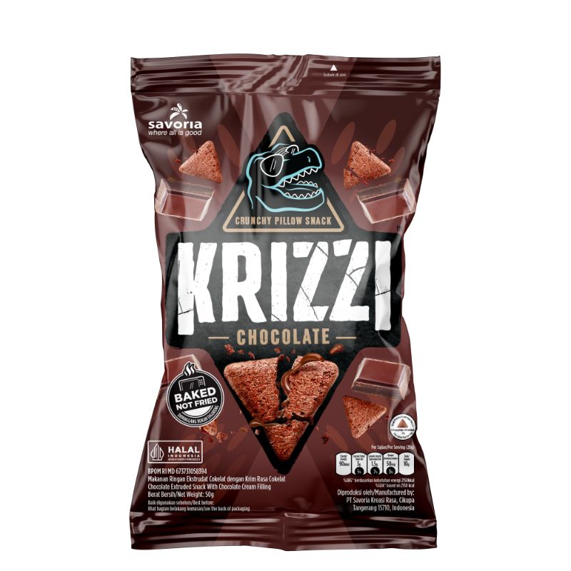 Jual KRIZZI Chocolate Snack [55 g] di Seller Savoria Snack Official ...