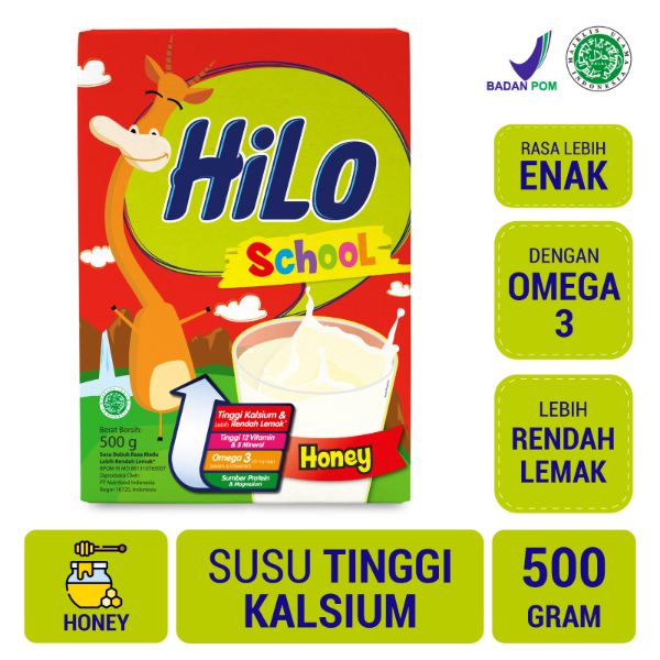 Jual Hilo School Honey 500gr - Susu Tinggi Kalsium Rendah Lemak Di ...