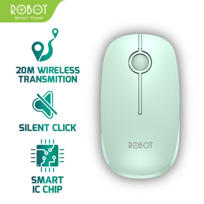 Promo Robot M330 2.4ghz Silent Optical Mouse Wireless 1600dpi With ...