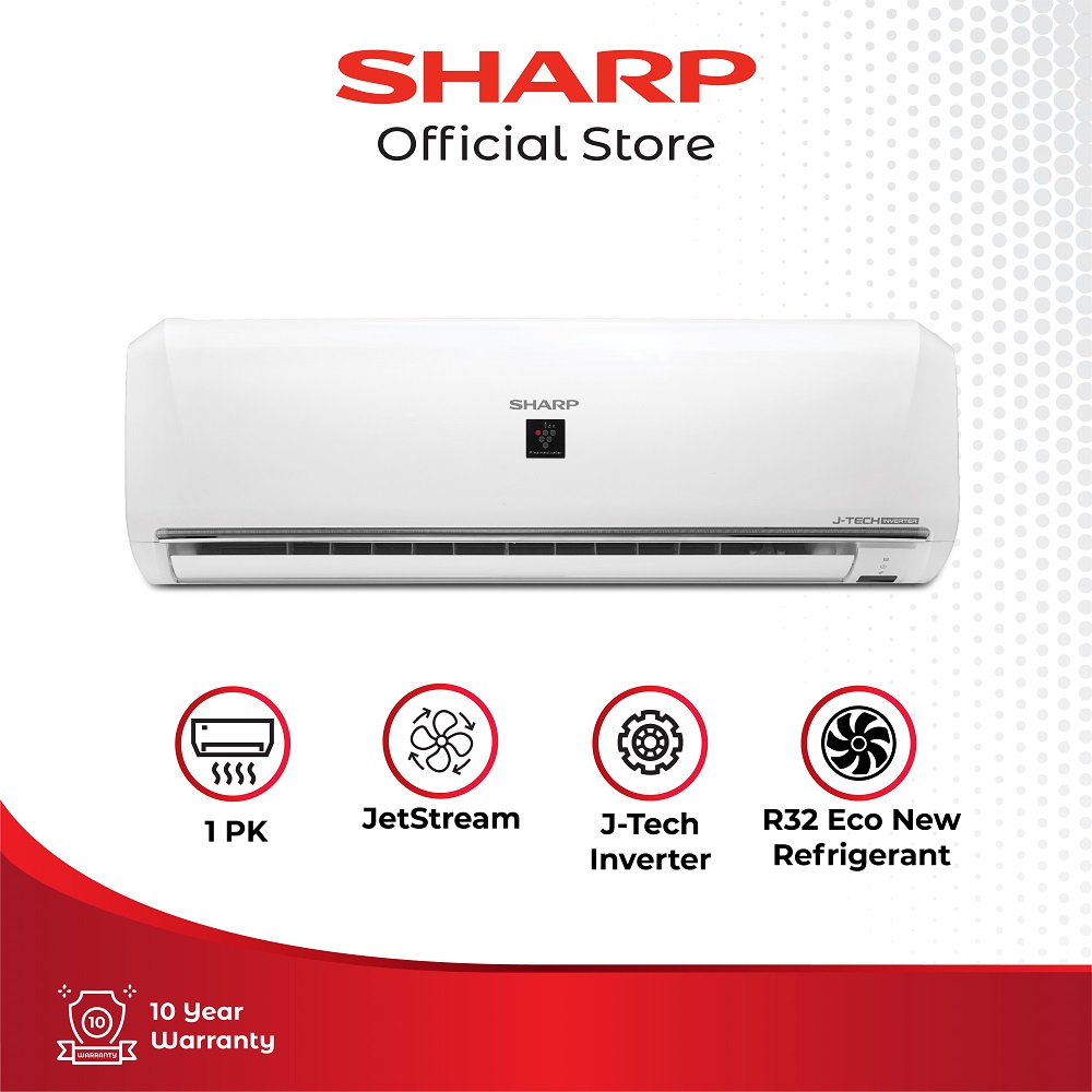 Jual SHARP AH-XP10UHY AC Split 1 PK J-Tech Inverter with Plasmacluster [Unit Only] di Seller ...