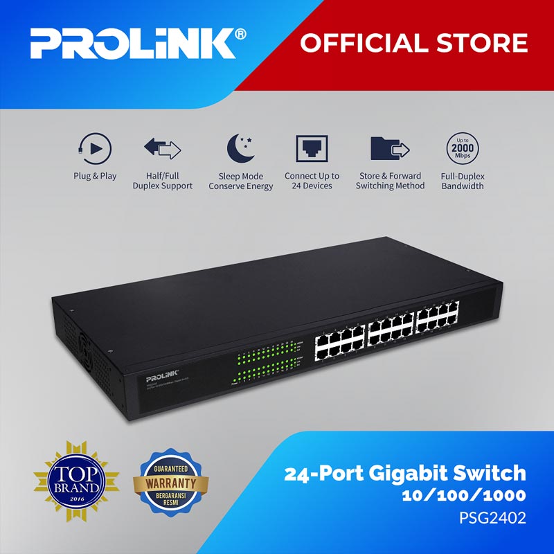 Jual PROLINK PSG2402 [24-Port Gigabit Switch 10/100/1000 di Seller ...