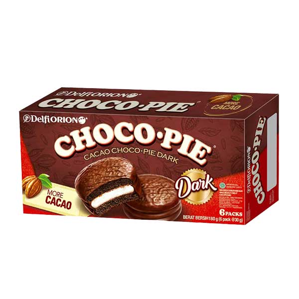 Jual Delfi Orion Choco Pie Dark 6 Pcs X 30 Gr - Pai Cokelat Di Seller ...