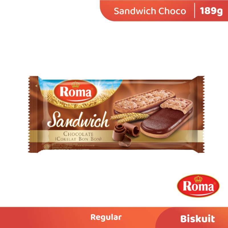 Promo Roma Sandwichi Chocolate Biskuit [206 Gram] Diskon 8% Di Seller ...