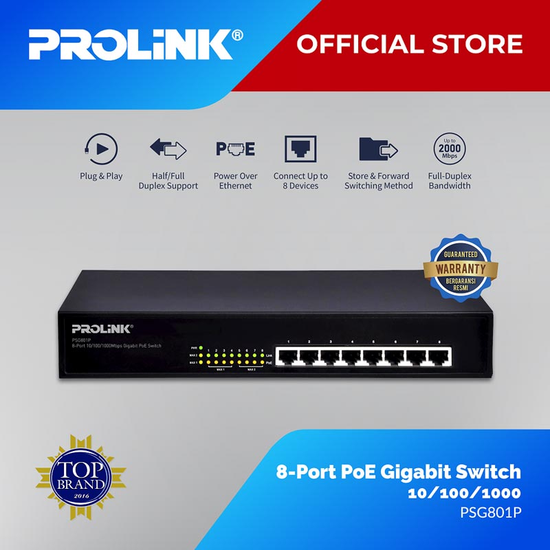 Jual PROLINK PSG801P Switch Hub di Seller GMT Harco Mangga Dua - Kota ...