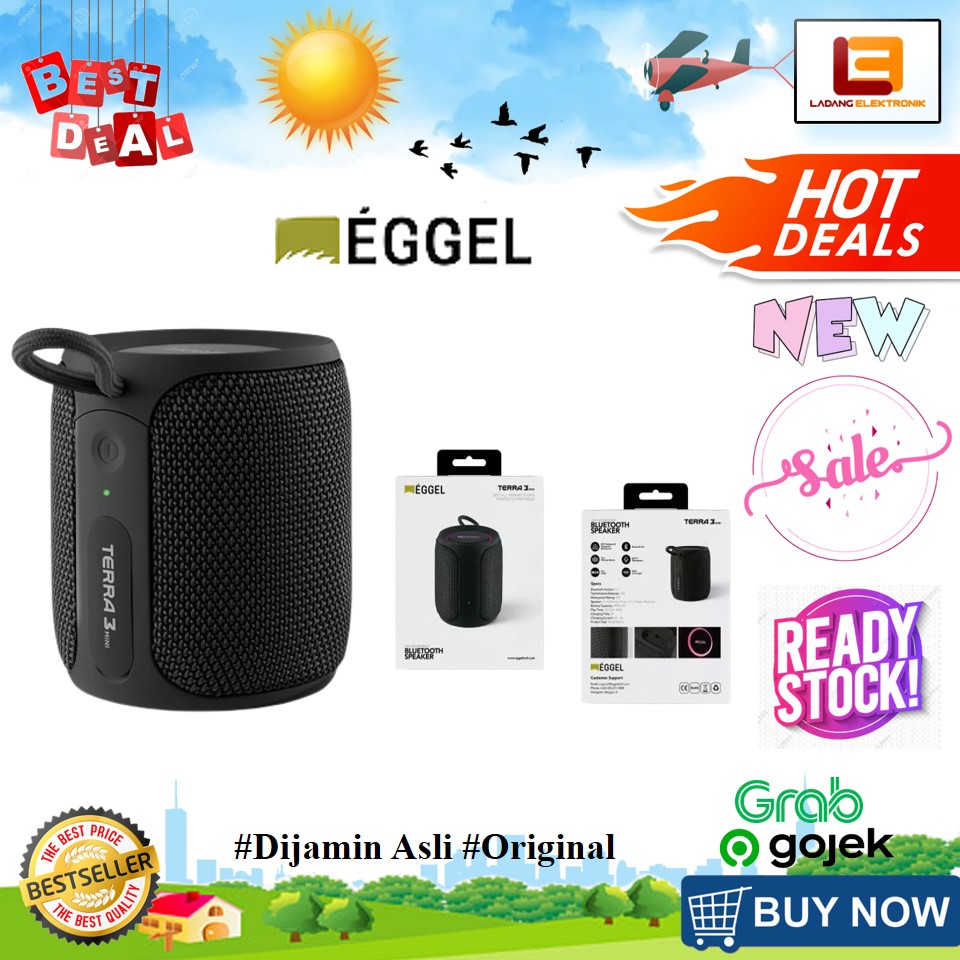 Promo Eggel Terra 3 Mini 360 Waterproof Portable Bluetooth Speaker ...