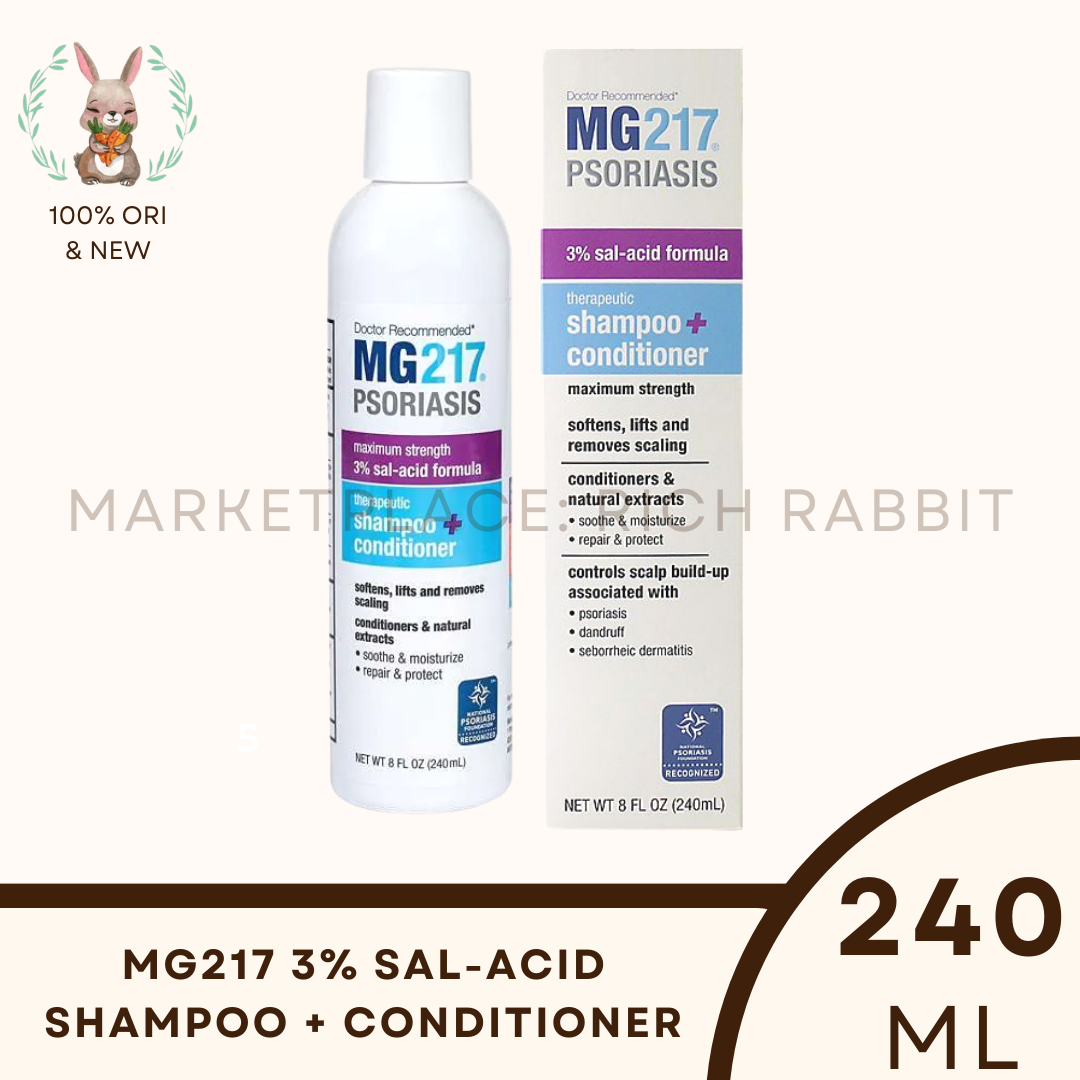 Jual Mg217 Mg 217 Psoriasis 3% Salicylic Acid Shampoo + Conditioner 240 ...