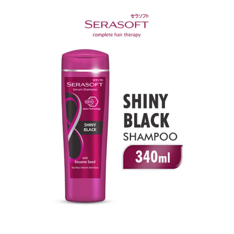 Jual Serasoft Shiny Black Shampoo [340 Ml] Di Seller Wings Official ...