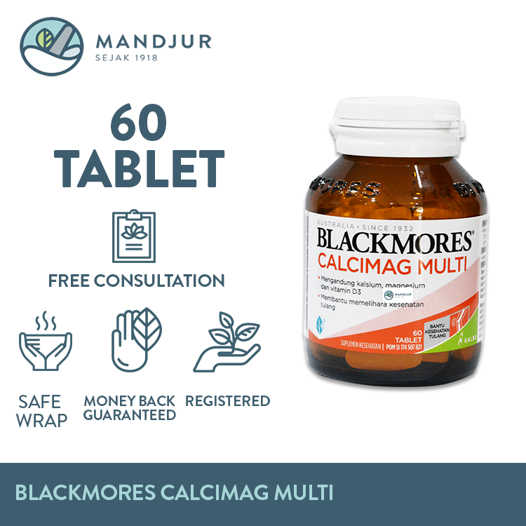 Jual Blackmores Calcimag Multi Multivitamin & Suplemen [Isi 60 Tablet] di Seller Mega Online ...