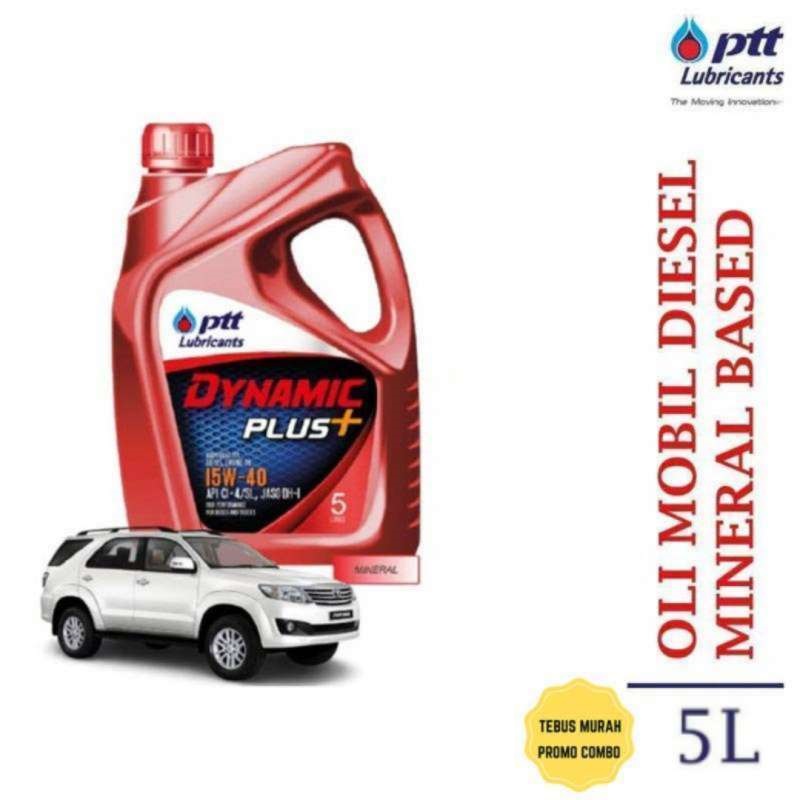 Promo PTT Lubricants Dynamic PLUS+ SAE 15W40 [5L] Oli Mobil PTT Diesel ...