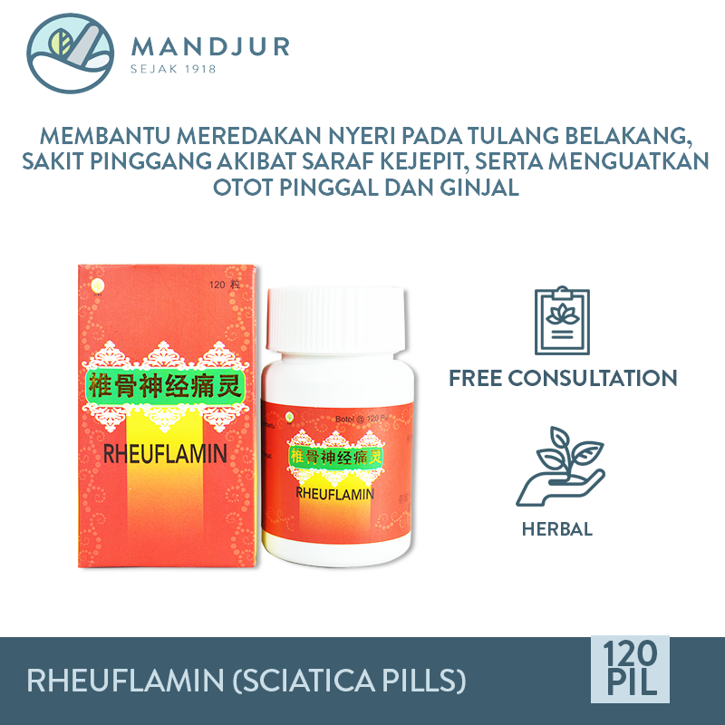Jual Mandjur Rheuflamin Obat Herbal [chui Gu Shen Jing Tong Ling ...