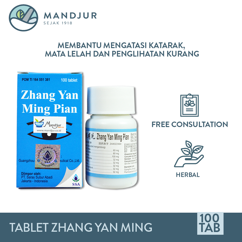 Jual Saras Subur Abadi Zhang Yan Ming Tablet di Seller SINAR CAHAYA ...