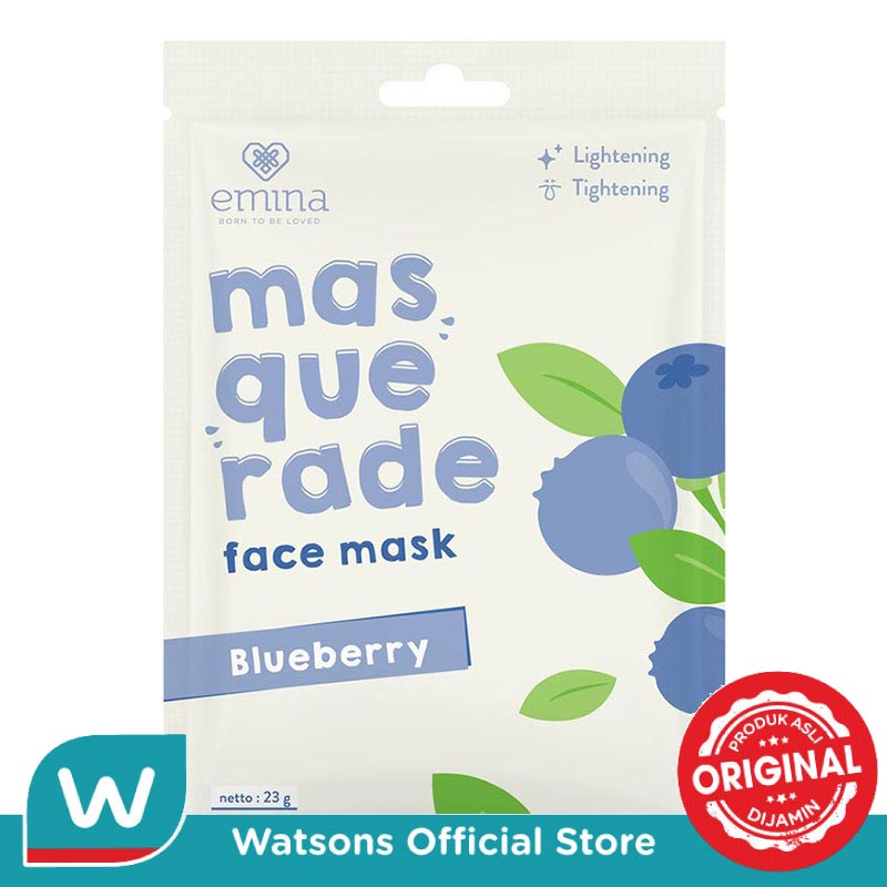 Promo EMINA Masquerade Face Mask Blueberry Diskon 20% di Seller WATSONS ...