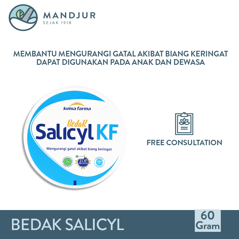 Jual Salicyl Bedak Kesehatan [60 G] Di Seller Apotek Mandjur Official ...