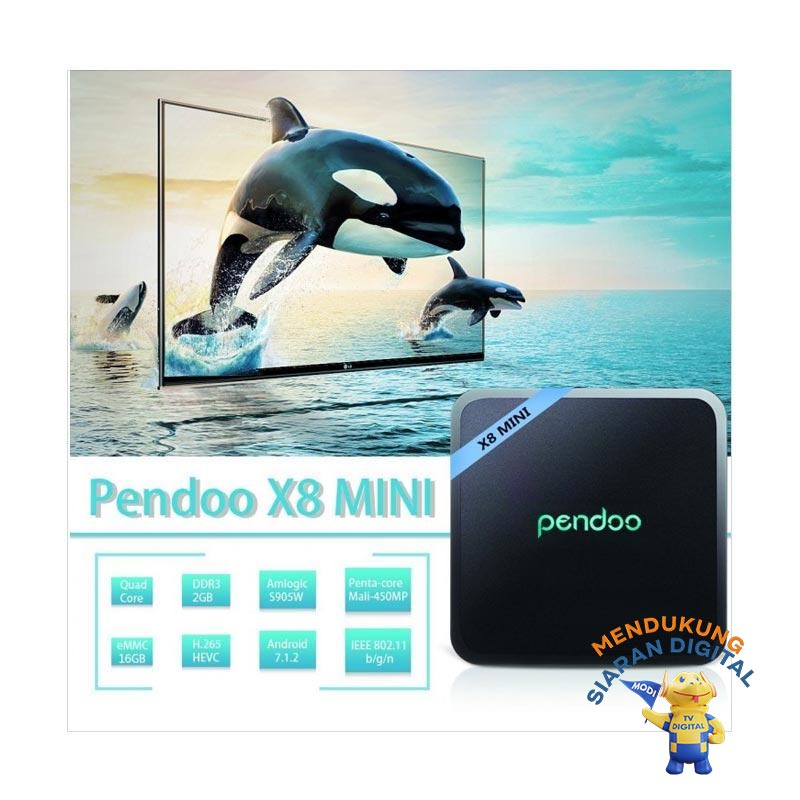 Jual Pendoo X8 Set Mini Top Box [new Android 7.1 Android/ 2gb/ 16gb ...