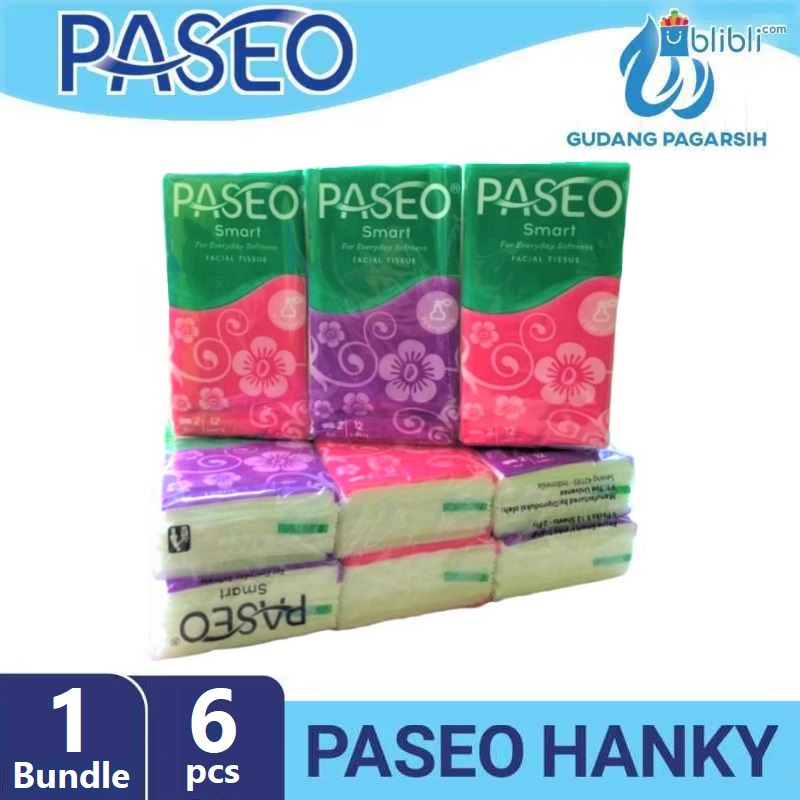 Jual Paseo Smart Hanky Tissue Perfumed 12 Sheets/ 2 Ply [6 pcs] di ...